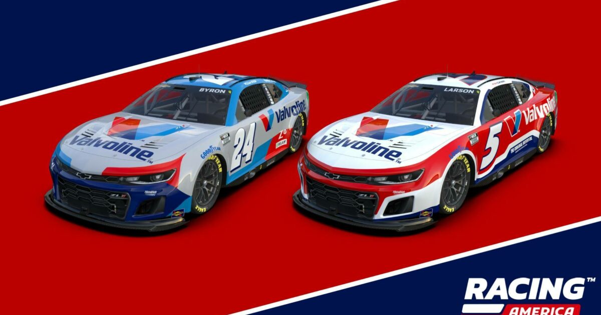 Valvoline Unveils 2024 Paint Schemes for Kyle Larson, William Byron