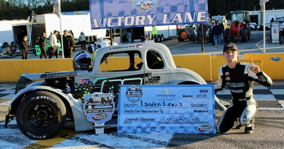 Landen Lewis Clinches $25k Prize in Legends Car Event at Southern…