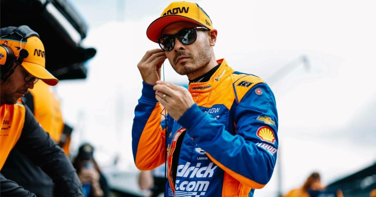 Kyle Larson Posts Second-Fastest Lap in Friday's Indianapolis 500…