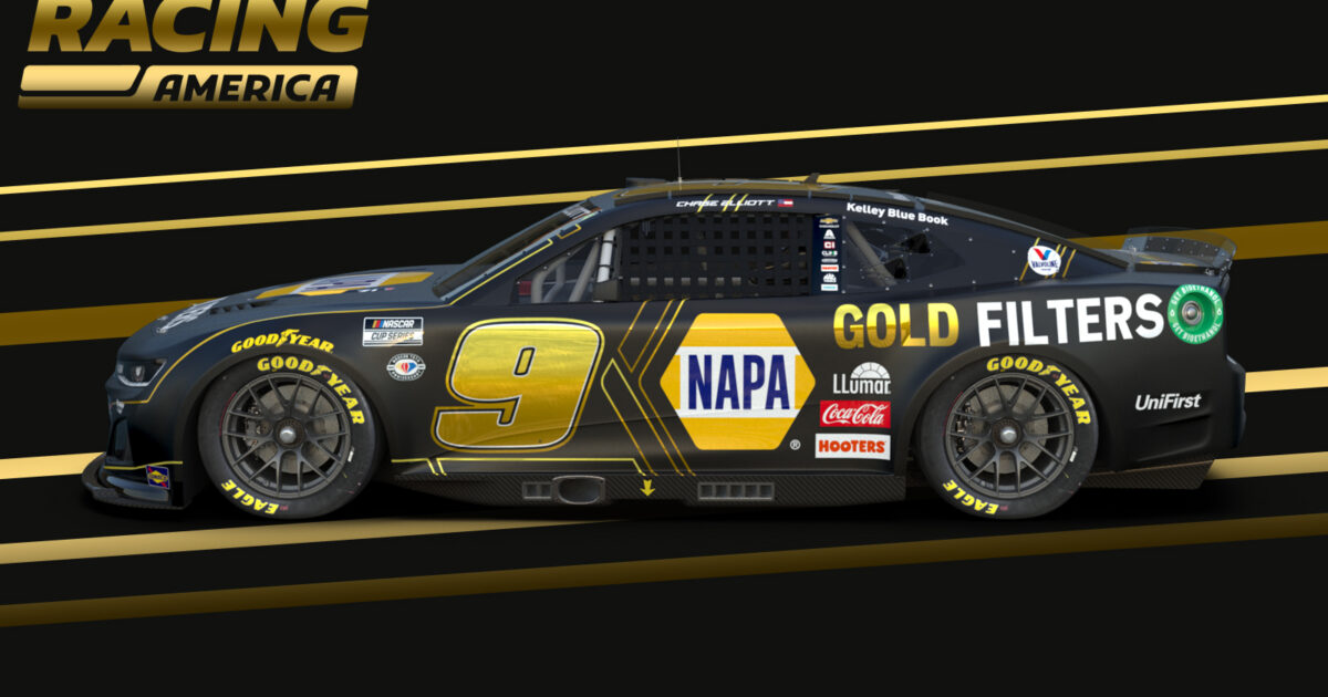 Chase Elliott to Pilot Black and Gold NAPA Gold Filters Car at Bristol