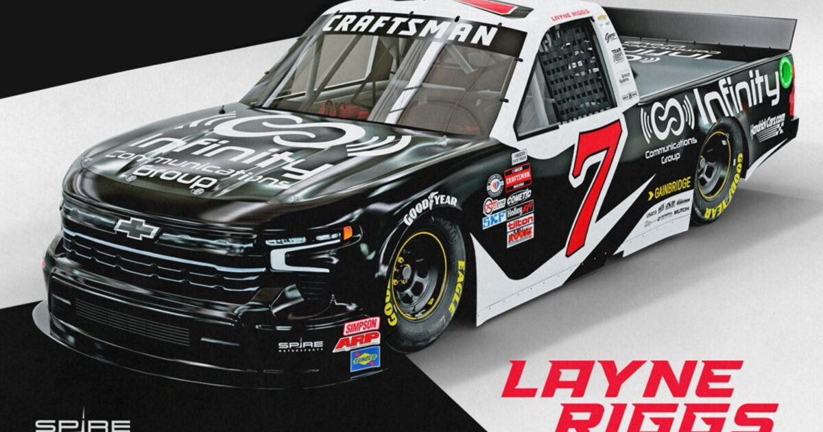 Layne Riggs to Pilot No. 7 Spire Motorsports Truck at Lucas Oil IRP