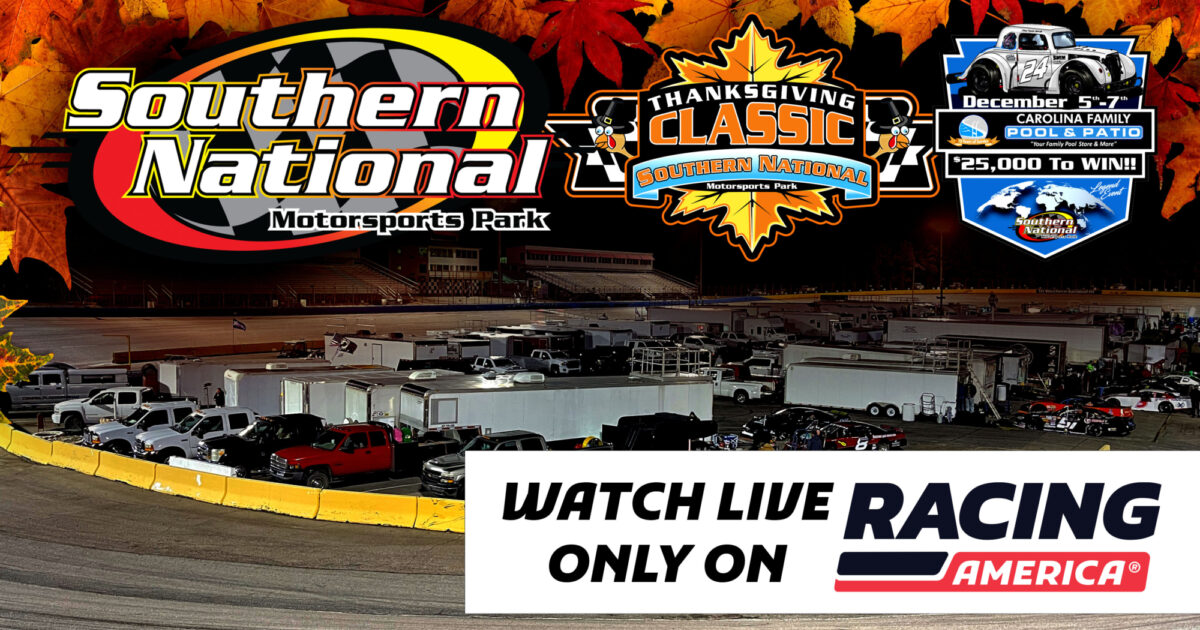 RacingAmerica.TV to Broadcast Thanksgiving Classic, $25K to Win…