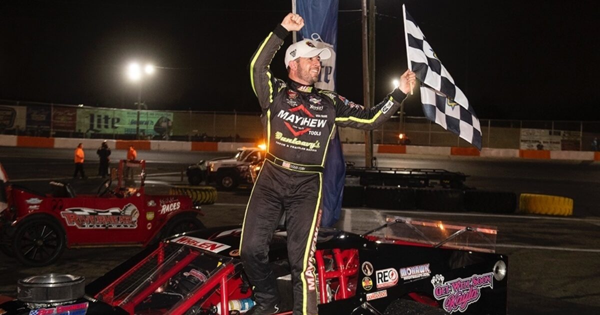 Doug Coby Sends Tommy Baldwin to Riverhead Victory Lane