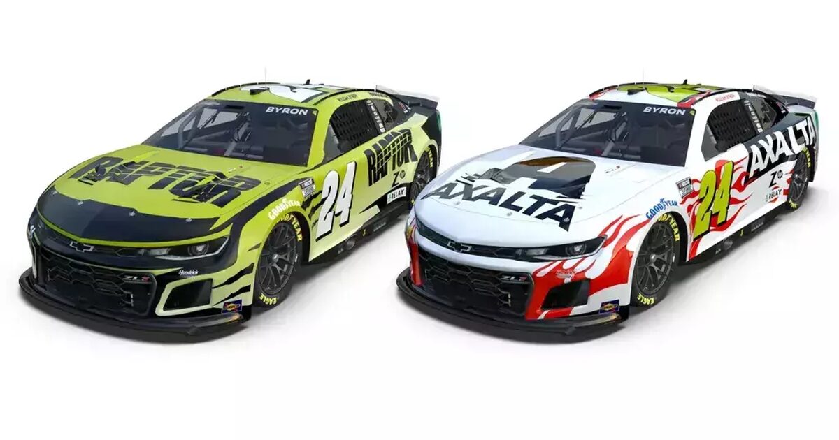 Hendrick Motorsports Unveils Axalta, Raptor Coatings Designs for…