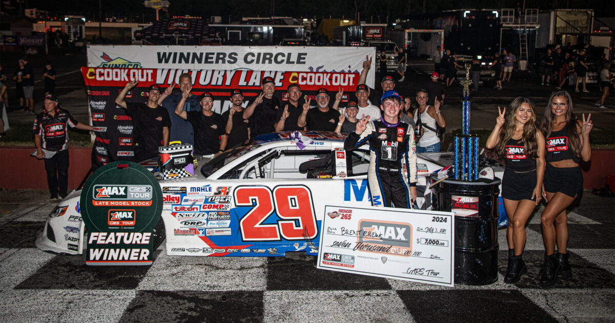 Brent Crews, Tristan McKee Win On Wild CARS Tour Night at Caraway