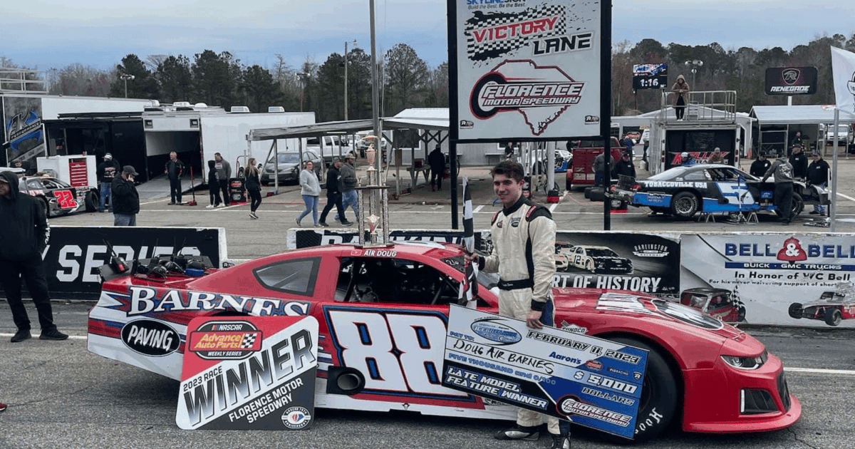 Doug Barnes Jr. Dominates Icebreaker 125 at Florence Motor Speedway
