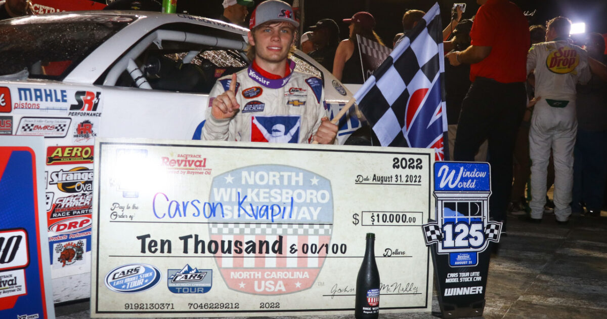 Carson Kvapil Outduels Mason Diaz, Dale Jr in CARS Tour North…