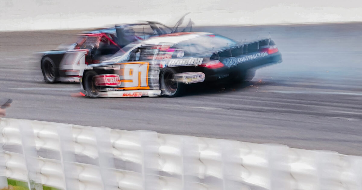 Erik Jones Derby Run Ends with Ty Majeski Run In