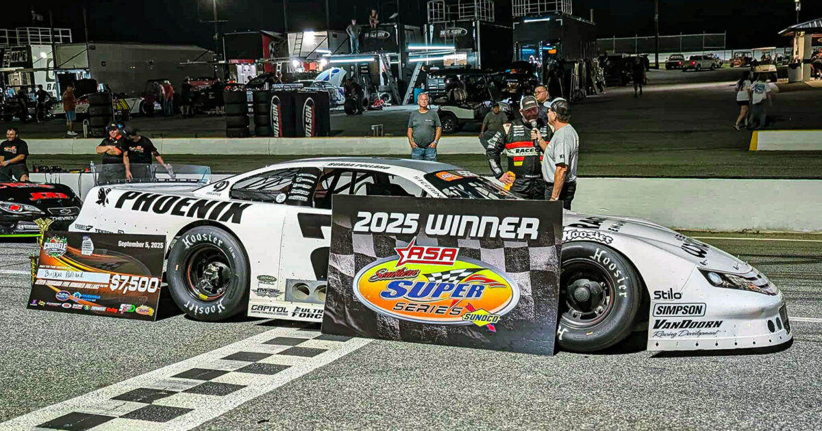 Bubba Pollard Paints High Lane On Path to Win in Cordele 75-Lap…