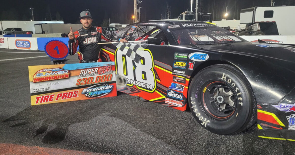 Jace Hansen Adds Summer Showdown Title to Resume at Evergreen