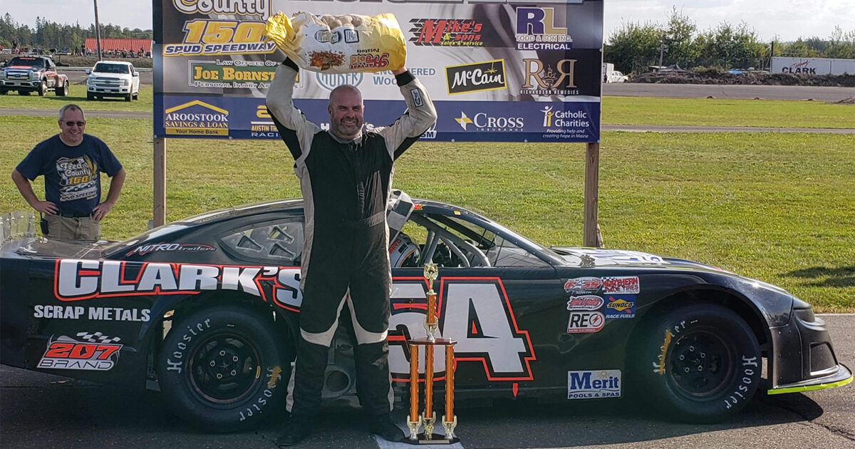 Johnny Clark Charges Back to Spud Victory Lane