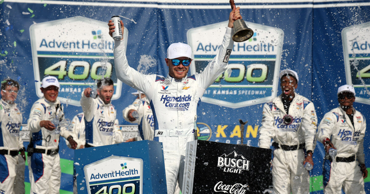 Kyle Larson Claims Convincing Kansas Victory