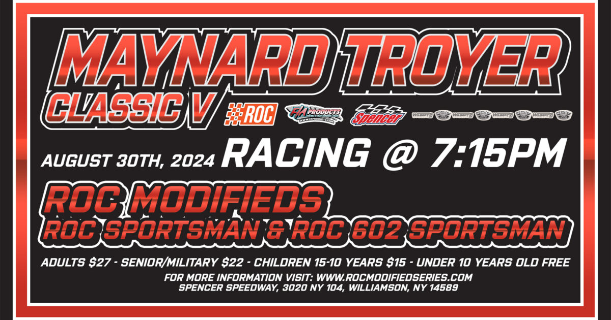 F/A Products Maynard Troyer Classic V Set to Roll Friday for RoC…