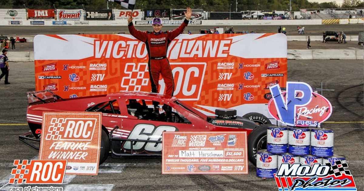 Matt Hirschman Wins Race of Champions 250 for Ninth Time in His Career