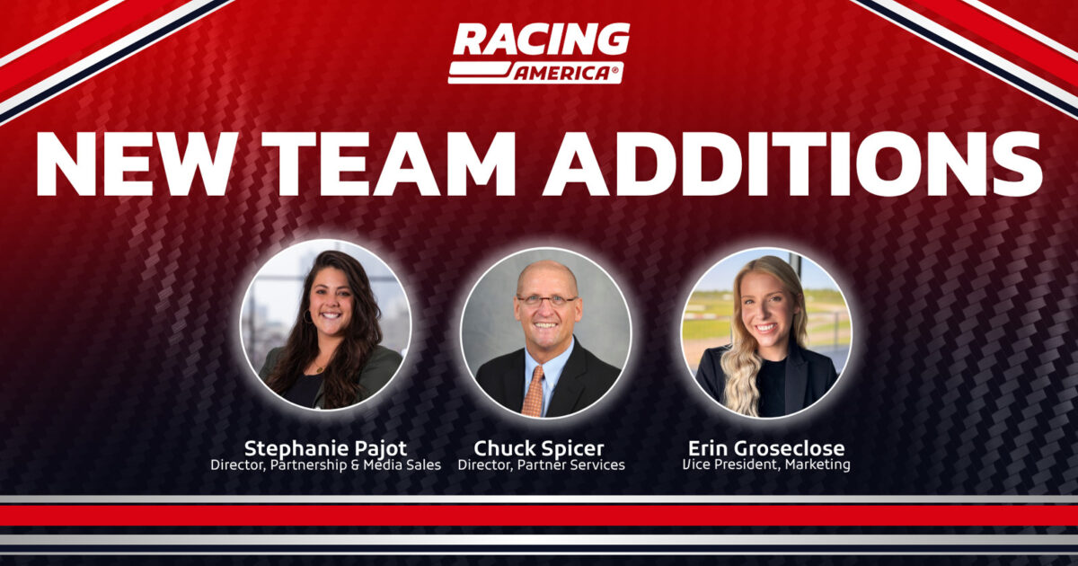 Three Key Hires Join Racing America as Marketing and Sales Teams…