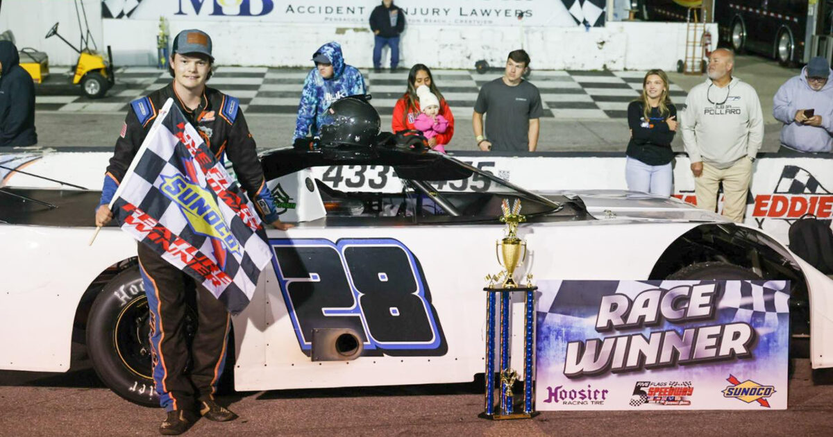 Timothy Watson Wins in Wild Outlaws Finish on Five Flags Opening Night
