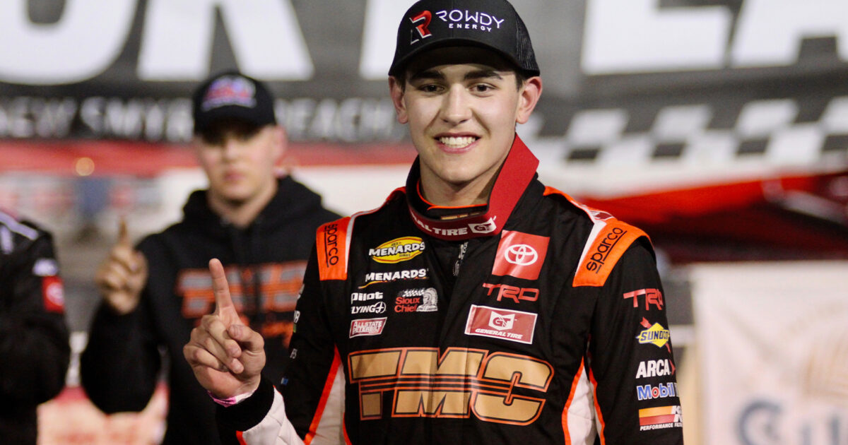 Sammy Smith Adds to New Smyrna Trophy Stash with ARCA Win