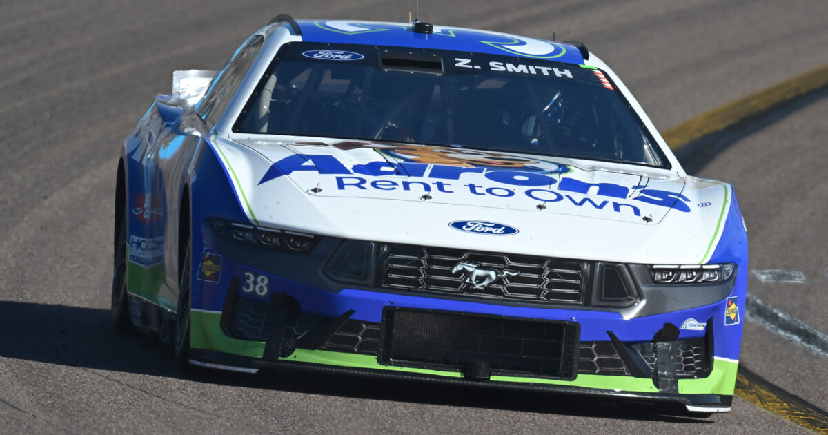 Aaron's Continuing Partnership with Front Row Motorsports, Zane Smith